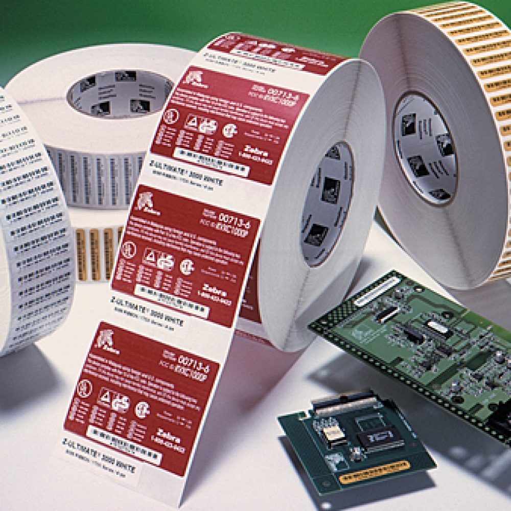 Zebra Z Ultimate 3000T White Polyester Labels - PaladinID, LLC