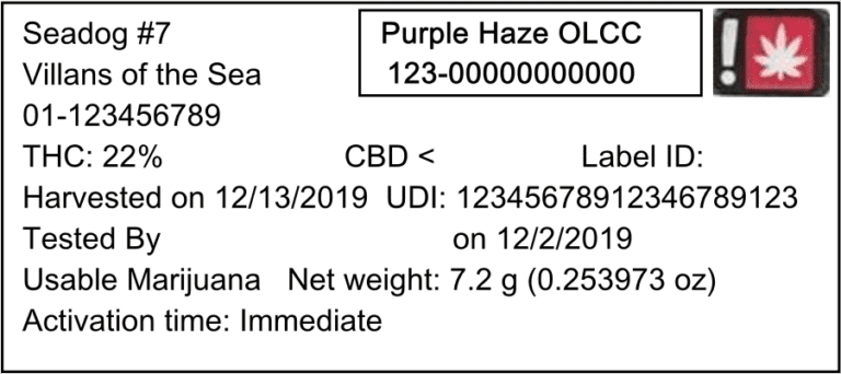 Cannabis Labels: Warnings and Symbols PaladinID, LLC Label Printing ...
